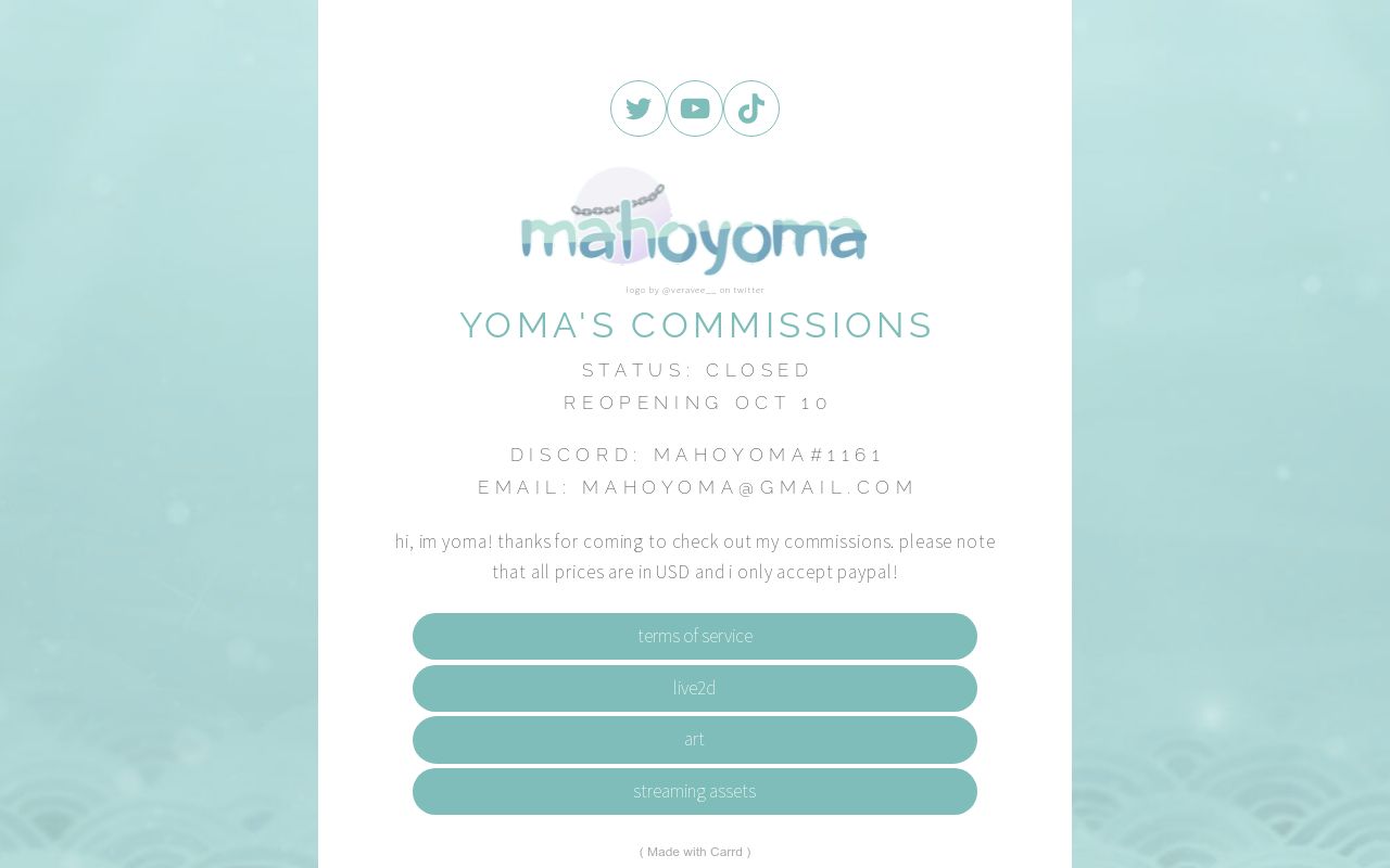 yoma's commissions